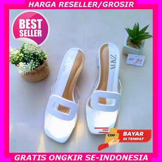 Jual Aurora - Heels Rayna Sepatu Wanita Heel Hils Kaca Pendek Sandal ...