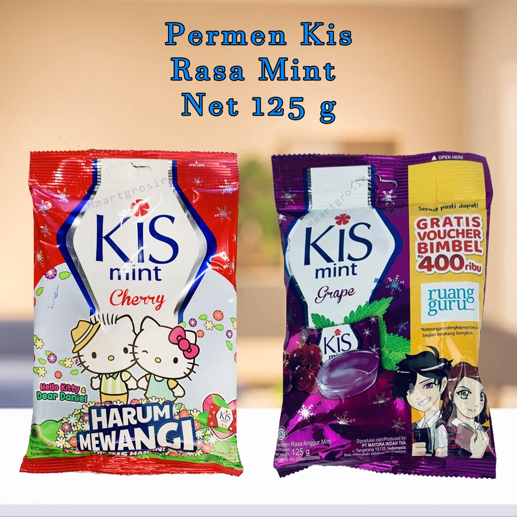 Jual PERMEN KISS RASA MINT GRAPE & CHERRY 100g | Shopee Indonesia
