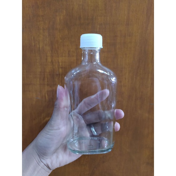 Jual Botol kaca gepeng 250 ml | Shopee Indonesia