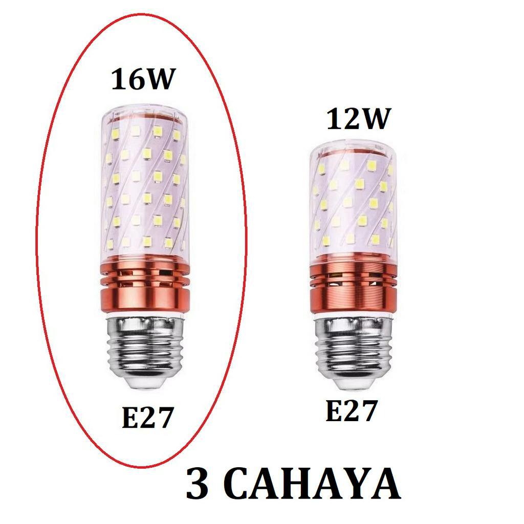 Jual LAMPU CANDEL LED LAMPU JAGUNG LED SMD 5watt 12W 16W 3 CAHAYA | Shopee Indonesia