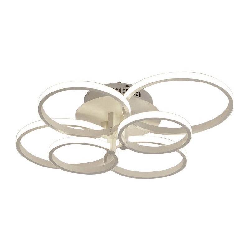 Jual Lampu LED Plafon Modern Ceiling Light 6 Ring - 0528 - White ...