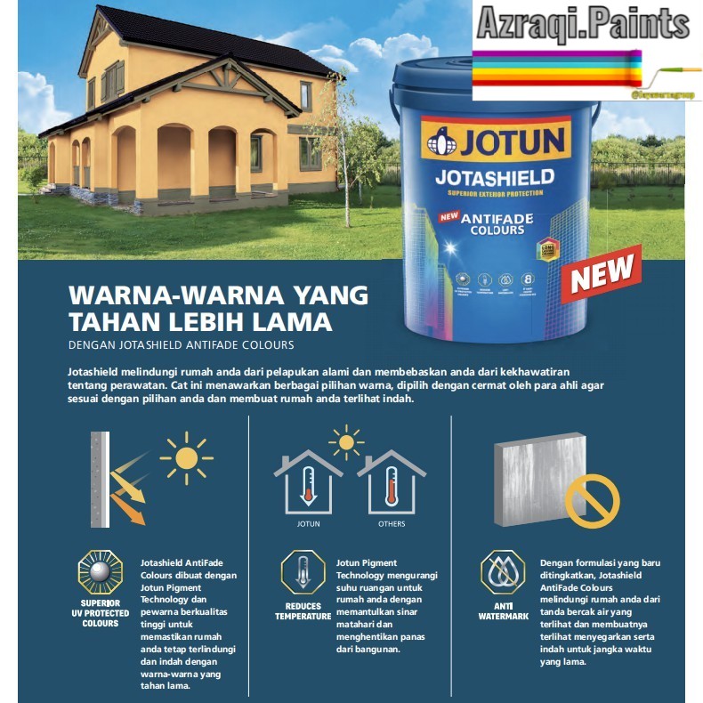 Jual JOTUN JOTASHIELD ANTIFADE (20 Liter) Pail Can | Shopee Indonesia