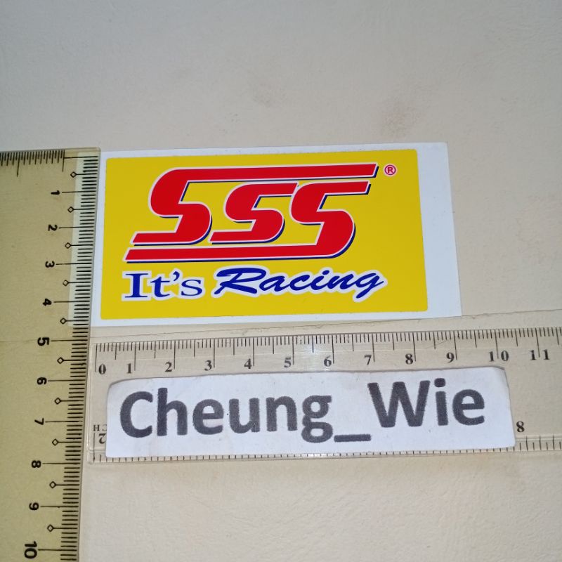 Jual stiker orisinil SSS it's Racing Harga Satuan 1bh | Shopee Indonesia