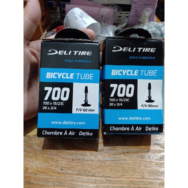 Jual ban dalam fixie dan roadbike merk deli tire ukuran 700x19-23c dan 700x25-28c pentil presta ...