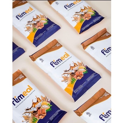 Jual Flimeal Meal Replecement Rasa Coklat Susu |Halal BPOM MUI |per 1 ...