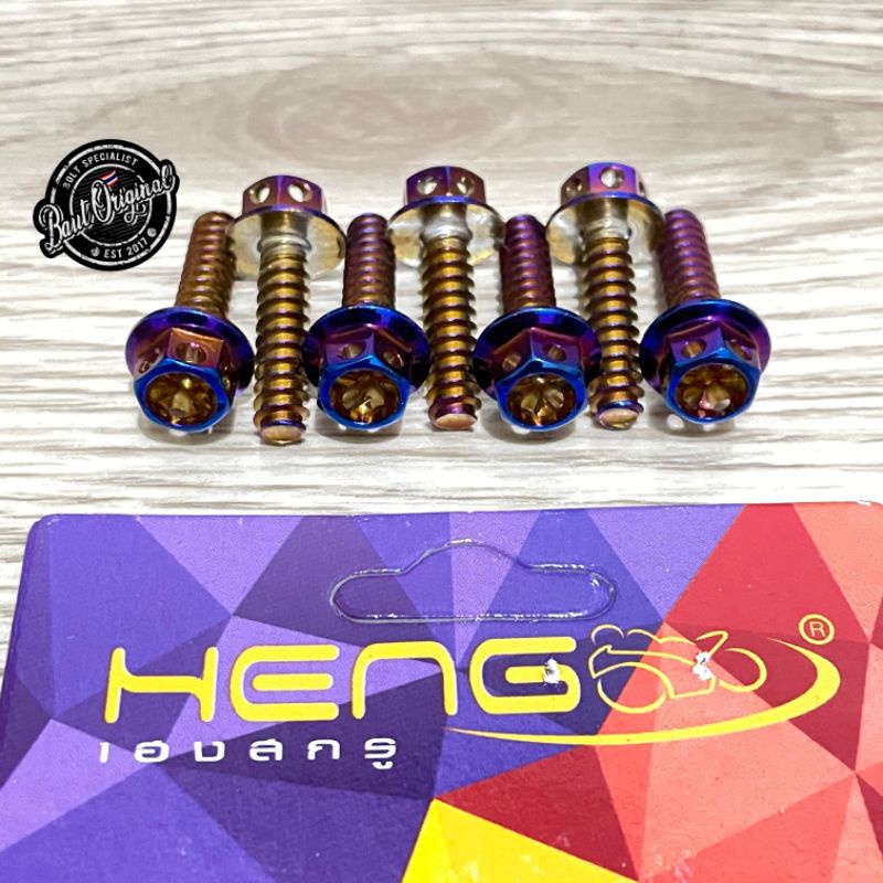 Jual baut probolt cover filter flower nmax & aerox 155 blue 1 set 6 ...