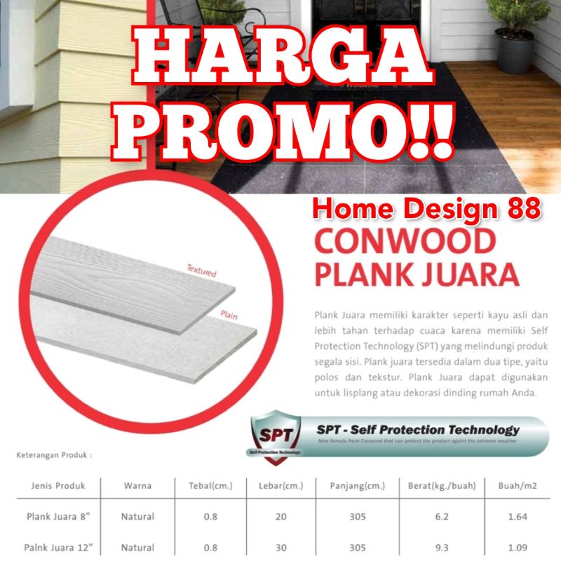 Jual Conwood Plank Juara 4 plank juara 8 plank juara 12 conwood dinding ...