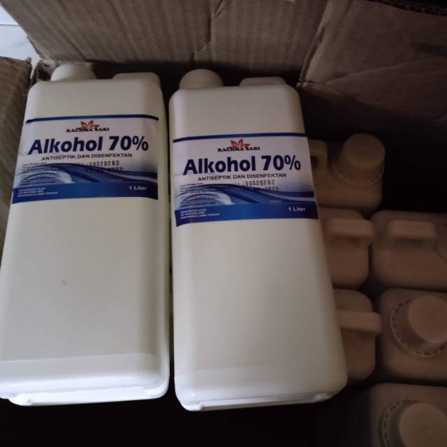 Jual ALKOHOL 70% RACHMA SARI ORIGINAL 1 LITER | Shopee Indonesia