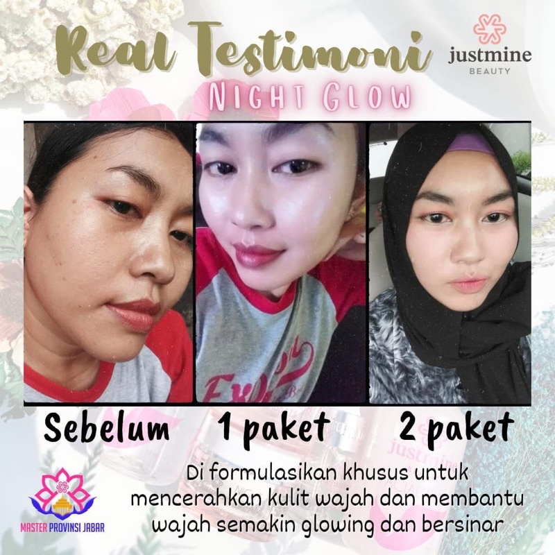 Jual SKINCARE JUSTMINE BEAUTY ( nightglow) | Shopee Indonesia