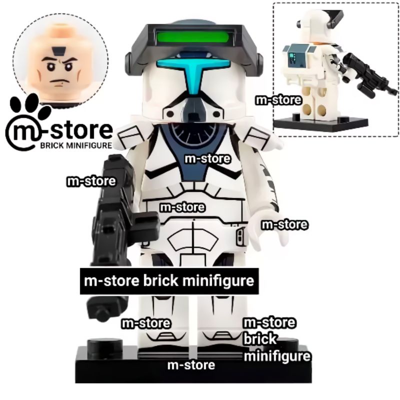 Jual brick star wars clone black commando mini toy figure | Shopee ...