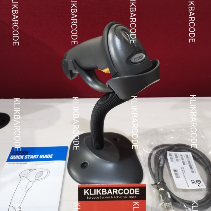 Jual BARCODE SCANNER AUTO SCAN 1D ZEBRA SYMBOL LS2208 - LS 2208 - LS ...