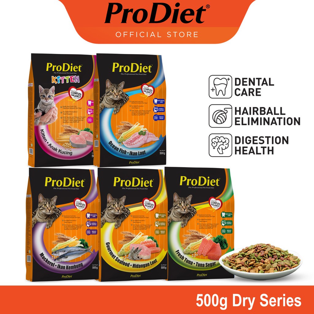 Jual ProDiet Dry Cat Food - Kitten/Fresh Tuna/Mackerel/Ocean Fish ...