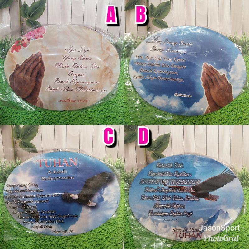 Jual Pajangan Hiasan dinding Berkatilah Rohani kristen katolik Plakat ...