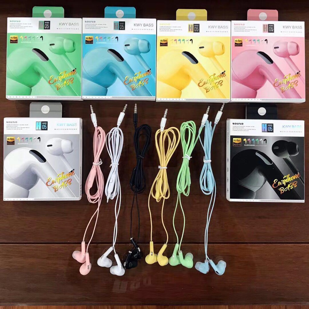 Jual [New] Headset H-05 Macaron/Hansfree Macaron U38 Earphone Bass ...