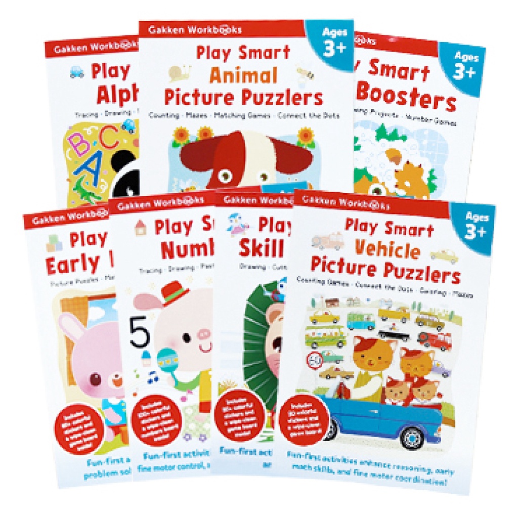 Jual Gakken Workbook Play Smart Ages 3+ | Buku Aktivitas Anak Usia 3 Tahun | Activity Book Anak ...