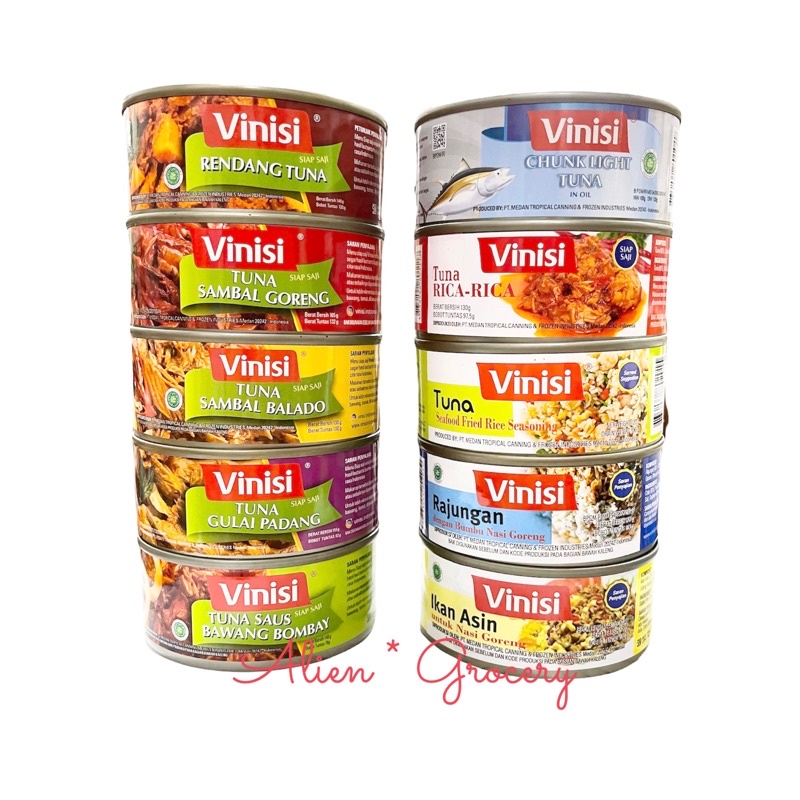Jual VINISI Tuna Kaleng Chunck Light Tuna in Oil Nasi Goreng 120 130 ...