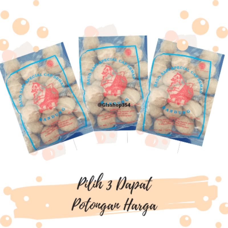 Jual Bakso Ayam Cap semar / Bakso Sapi dan Ayam / Isi 25 Biji / COD ...