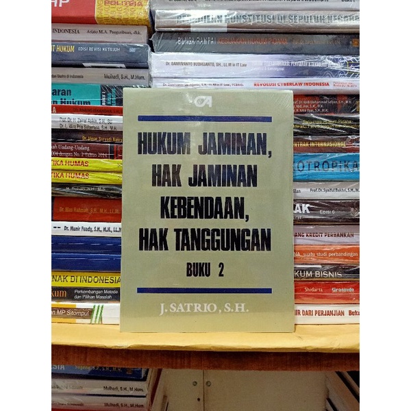 Jual HUKUM JAMINAN, HAK JAMINAN KEBENDAAN, HAK TANGGUNGAN BUKU 2 J. SATRIO - | Shopee Indonesia