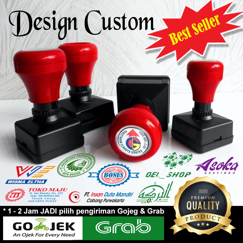 Jual Stempel Custom - Desain Menarik, Tinta Tahan Lama, Isi Ulang Mudah ...