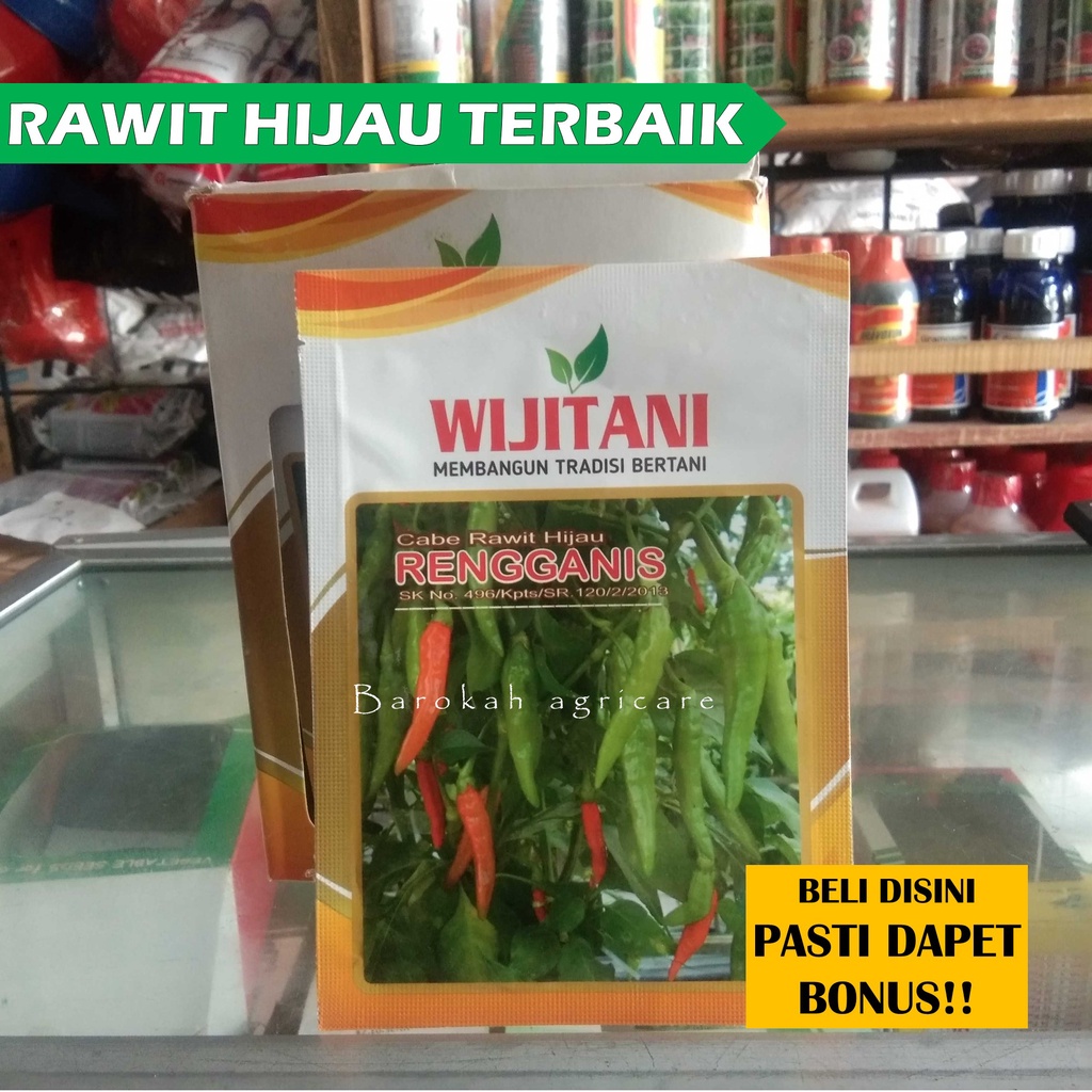 Jual Benih Cabe Rawit Hijau RENGGANIS dan BANGJO 10 gram wiji tani raja ...