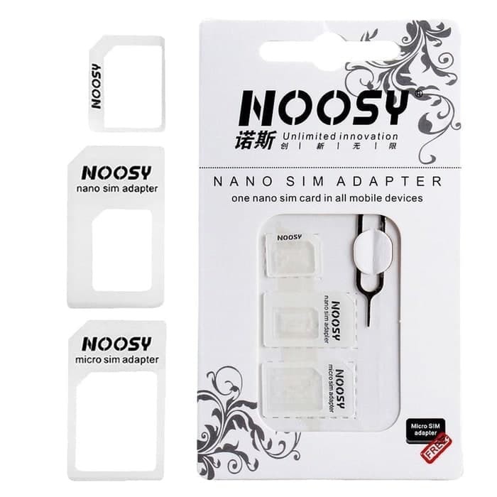 Jual NOSSY NANO SIM ADAPTER / RUMAH KARTU / MICRO SIM CARD / NOSY ...