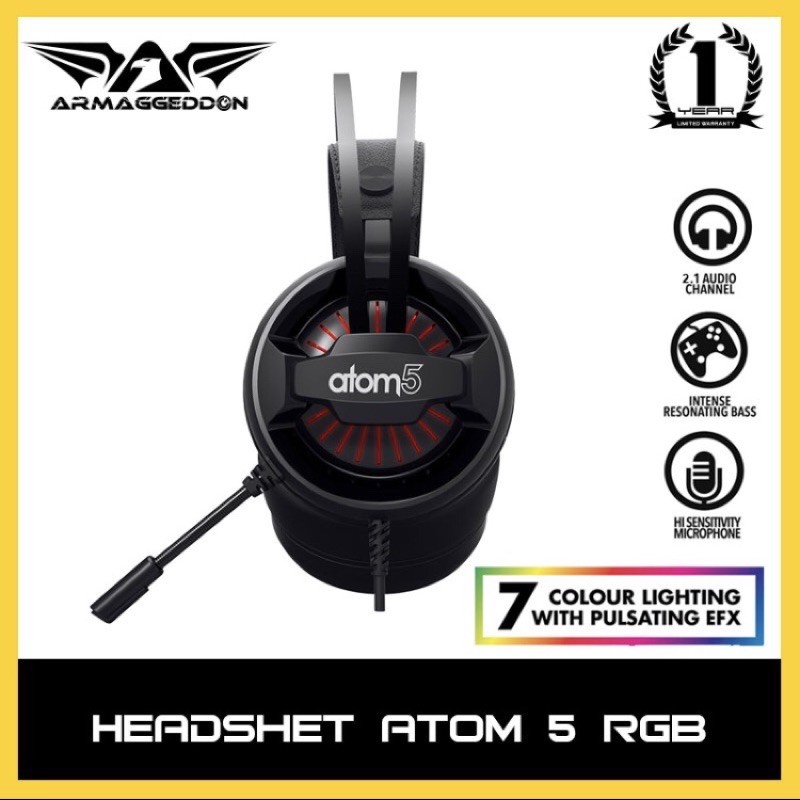 Jual HEADSET GAMING ARMAGGEDDON RGB!!! | Shopee Indonesia