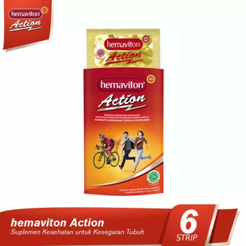 Jual Hemaviton Action Strip isi 5 Kapsul | Shopee Indonesia
