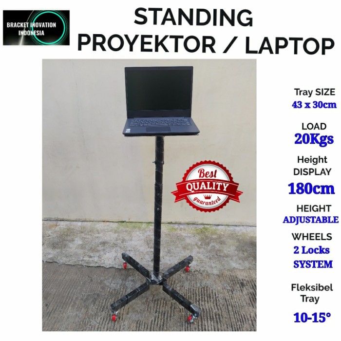 Jual BRACKET STANDING PROYEKTOR STAND LAPTOP STANDING INFOCUS AJUSTABLE ...