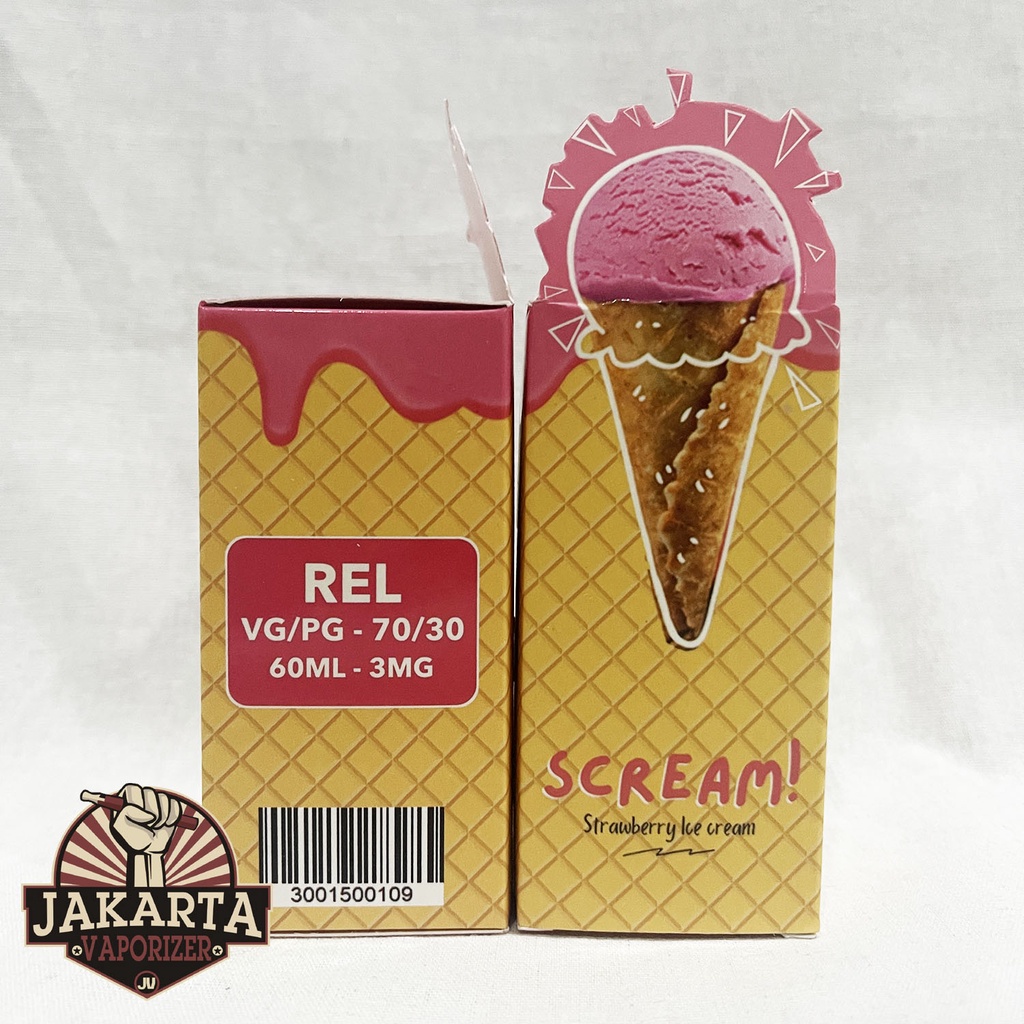 Jual SCREAM STRAWBERRY ICE CREAM 60ML 3MG 6MG BY ANGELA LEE X IJC ...