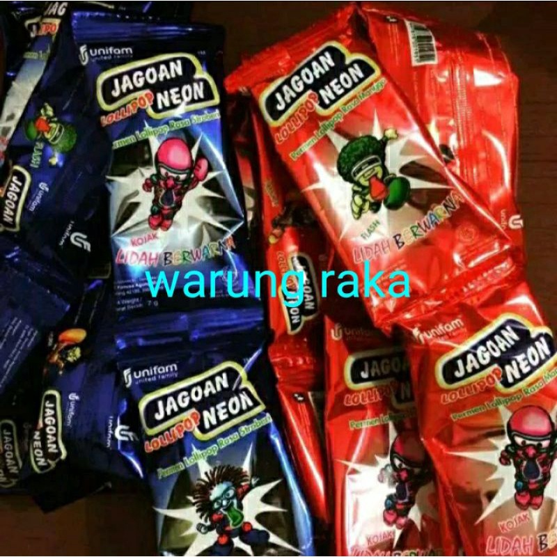 Jual permen jagoan neon,/lolipop renceng,/1 renceng isi 12 pcs | Shopee ...