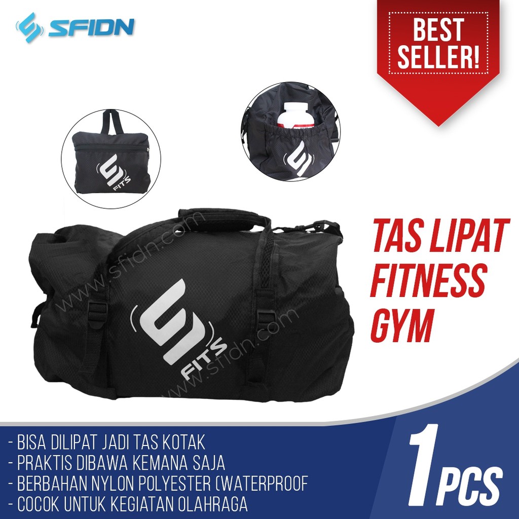 Jual Tas Lipat Fitness Gym SFIDN FITS Foldable Bag Tas Travel Duffl ...