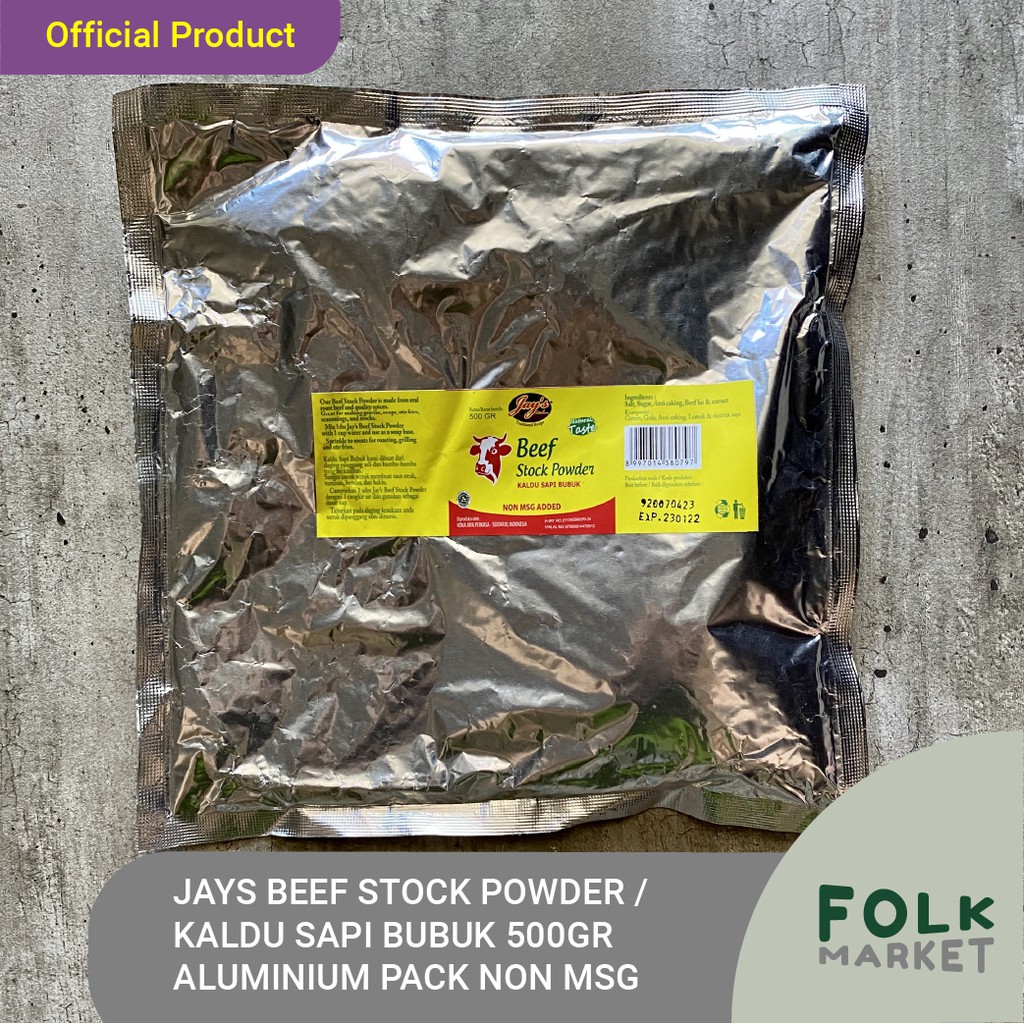 Jual JAY'S JAYS Beef Stock Powder / Kaldu Sapi Bubuk 500 gr Non MSG ...