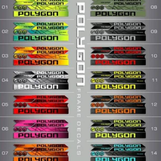 Jual Decal frame stiker Polygon siskiu D series D5 D7 D8 | Shopee Indonesia