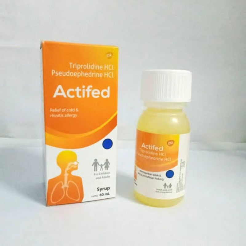 Jual Actifed kuning 60ml - untuk meringankan pilek yang disertai alergi ...