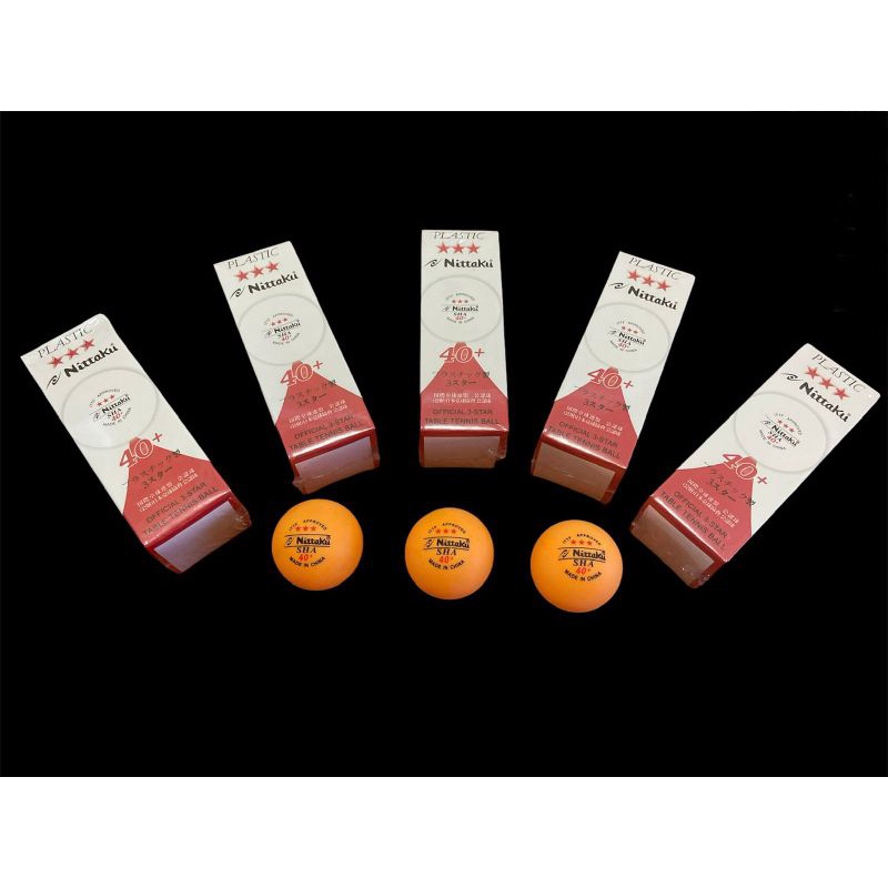 Jual Bola Ping Pong / Bola Tenis Meja NITTAKU 40mm Orange 3 star | Shopee Indonesia