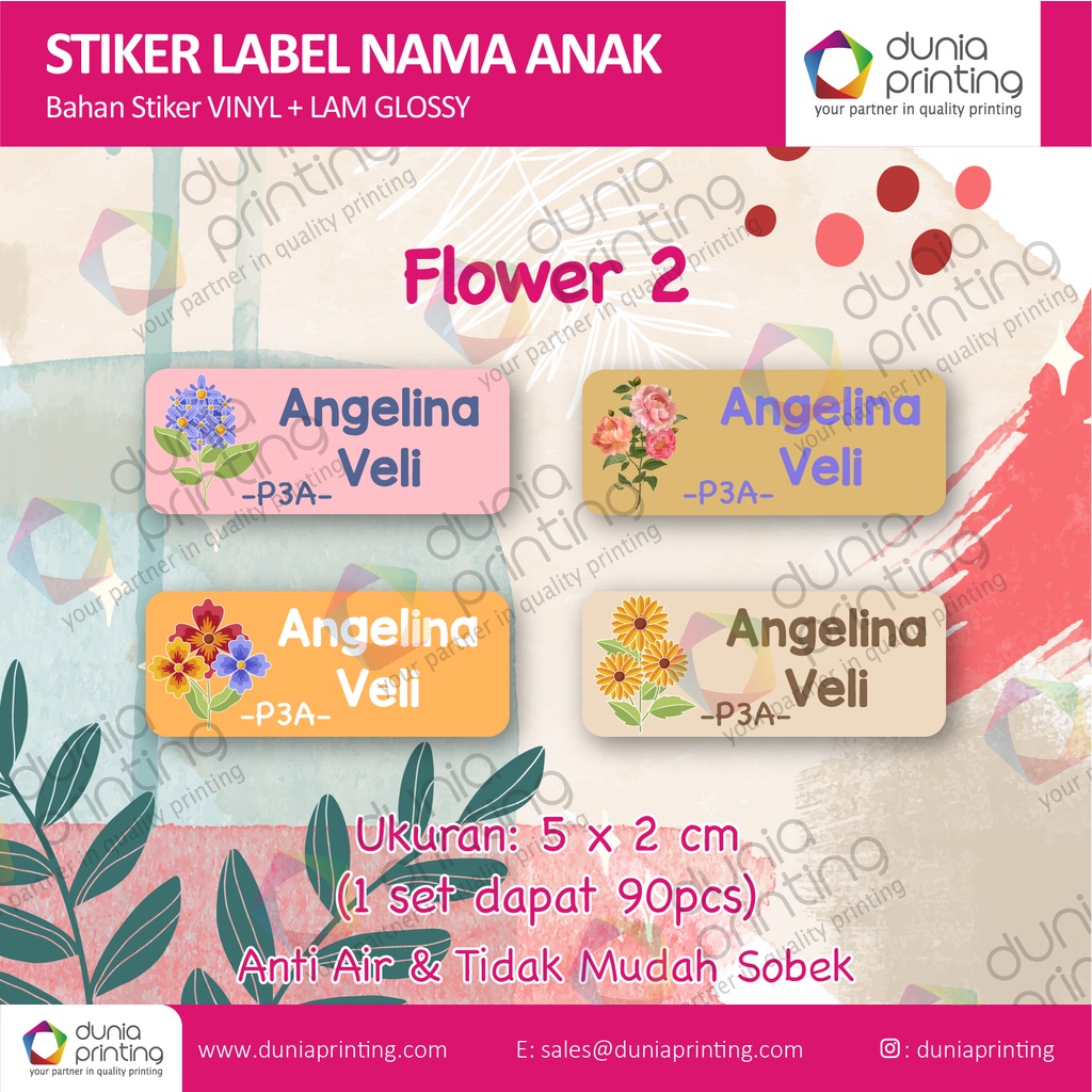 Jual stiker nama minimalis | Shopee Indonesia