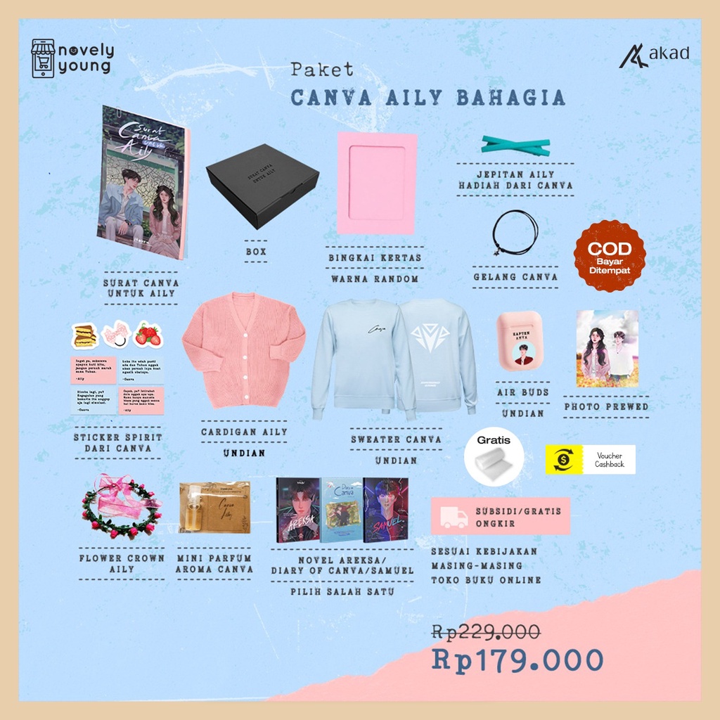 Jual SURAT CANVA UNTUK AILY : Itakrn {Paket Canva Aily Bahagia} | Shopee Indonesia