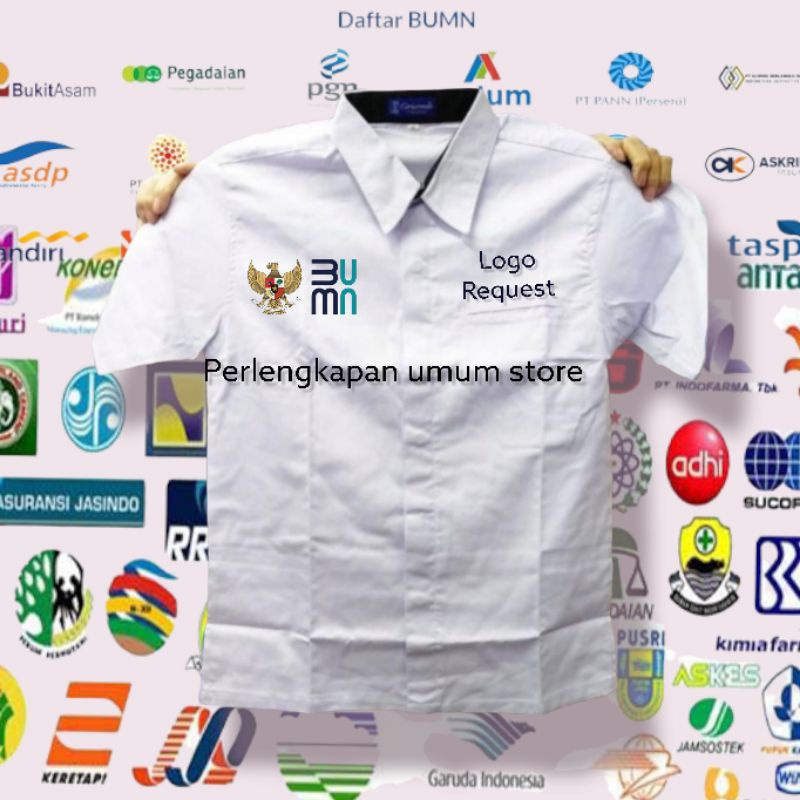 Jual KEMEJA BUMN LOGO REQUEST KEMEJA BUMN LOGO SESUAI KEBUTUHAN ANDA | Shopee Indonesia