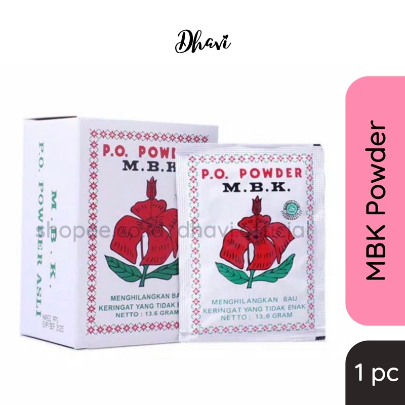 Jual MBK Powder Sachet Putih Silver Untuk Keringat Bau Badan Kaki ...