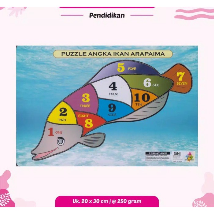 Jual Murah Mainan Puzzle Huruf Dan Angka Besar Dengan Berbagai Macam ...