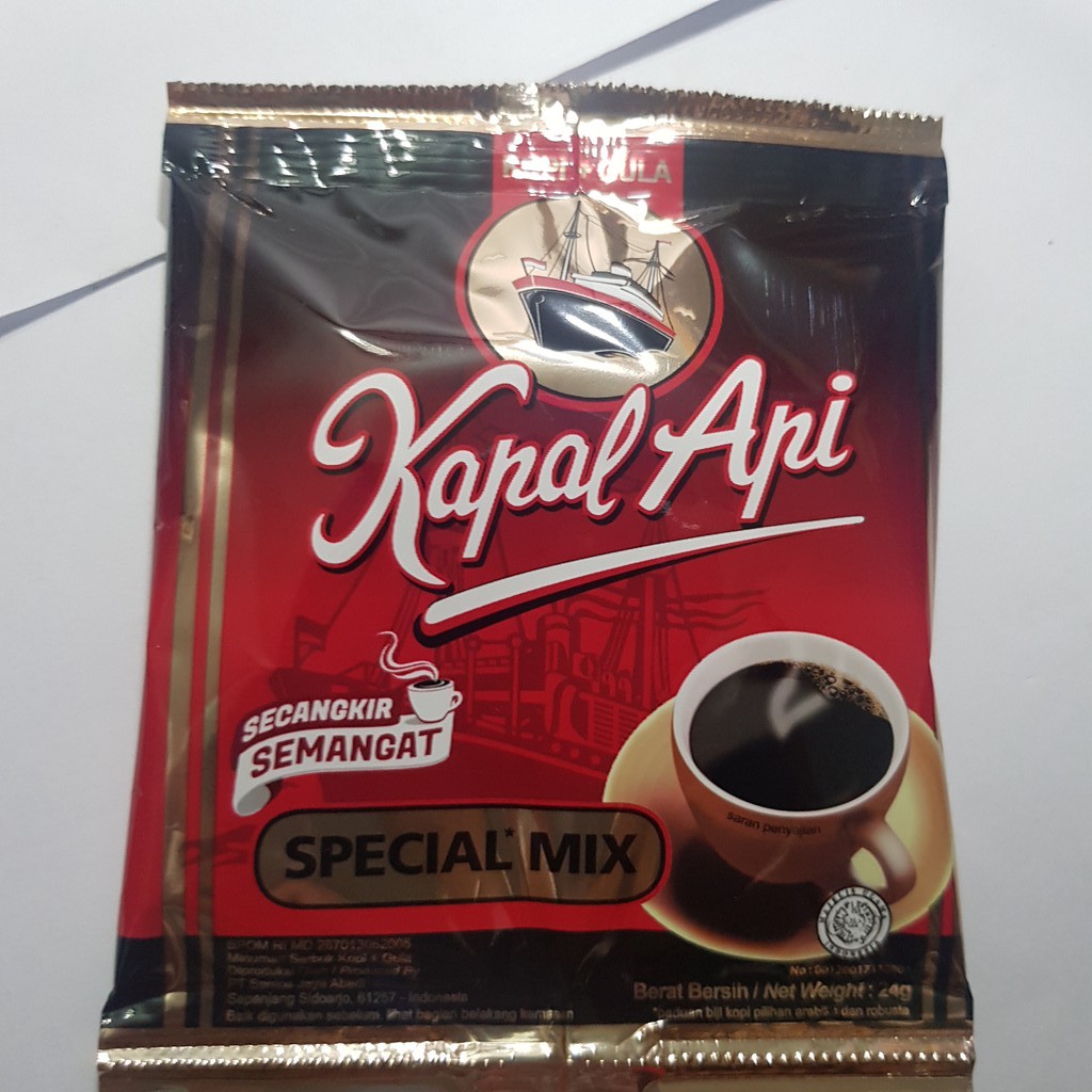 Jual Kopi Kapal Api 165 Gr/380 Gr/Bungkus Special Mix 10 Sachet/Renceng ...