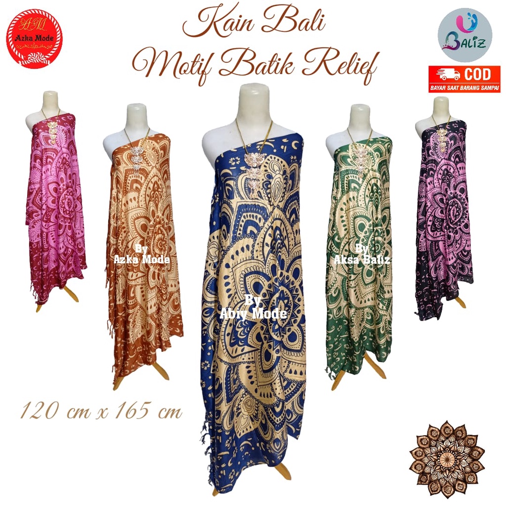Jual Kain Bali Pantai - Pantai - KainKain Bali Bali Motif Batik Relief ...