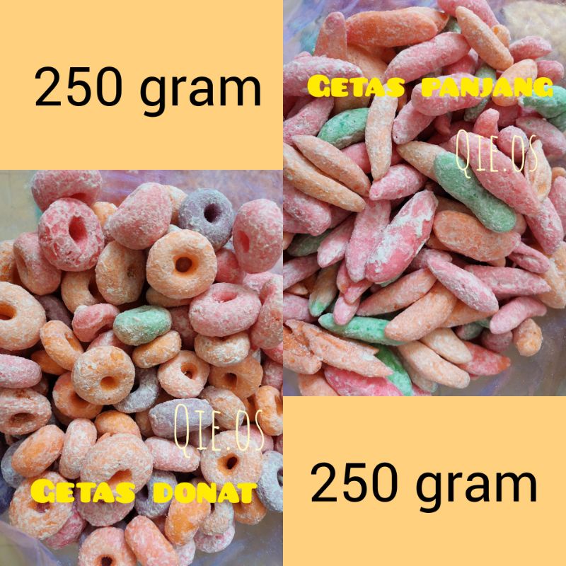 Jual getas manis getas warna getas donat getas lonjong/panjang manis ...
