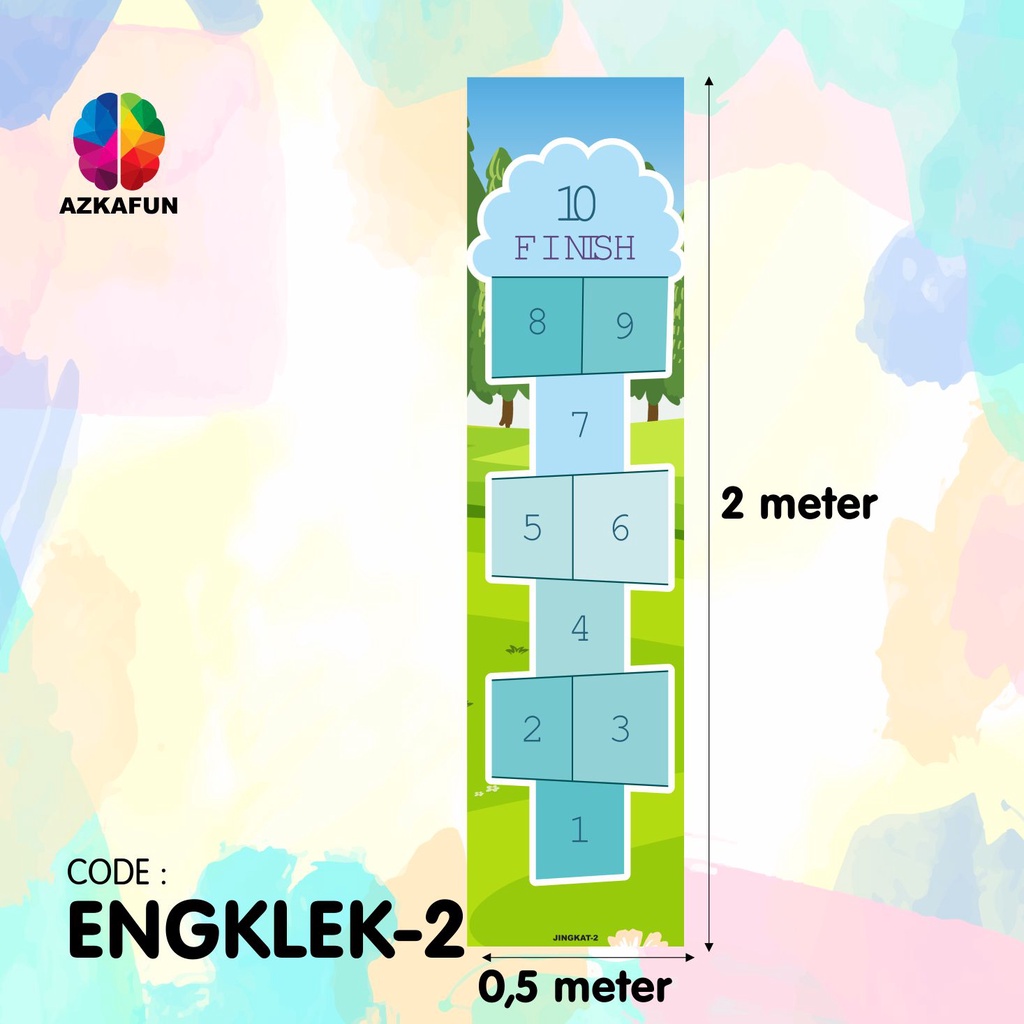 Jual Mainan Tradisional Engklek - manda - tengge tengge - hopscotch ...