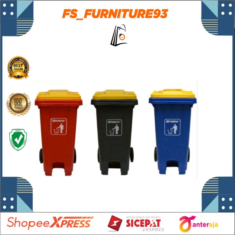 Jual Dust bin 120 liter/tong sampah injak/tempat sampah/tempat sampah ... Jual Dust bin 120 liter/tong sampah injak/tempat sampah/tempat sampah ...