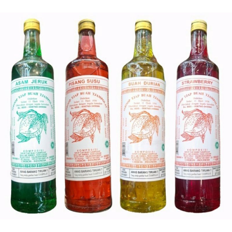 Jual syrup cap buah campolay syrup tjap Tjampolay aneka rasa all varian ...