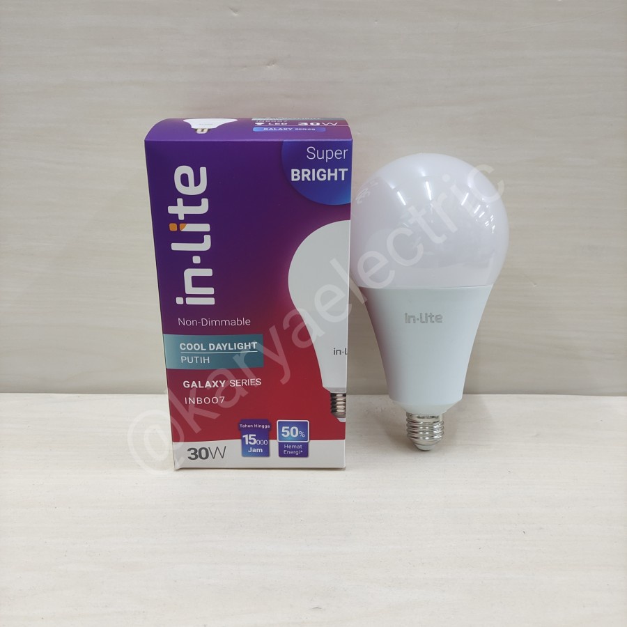 Jual LAMPU BOHLAM LED BULB IN-LITE INLITE IN LITE 30WATT 30 WATT INB007 ...
