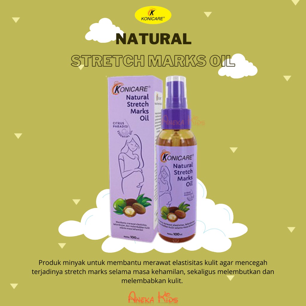 Jual Konicare Natural stretch mark oil 100ml | Shopee Indonesia