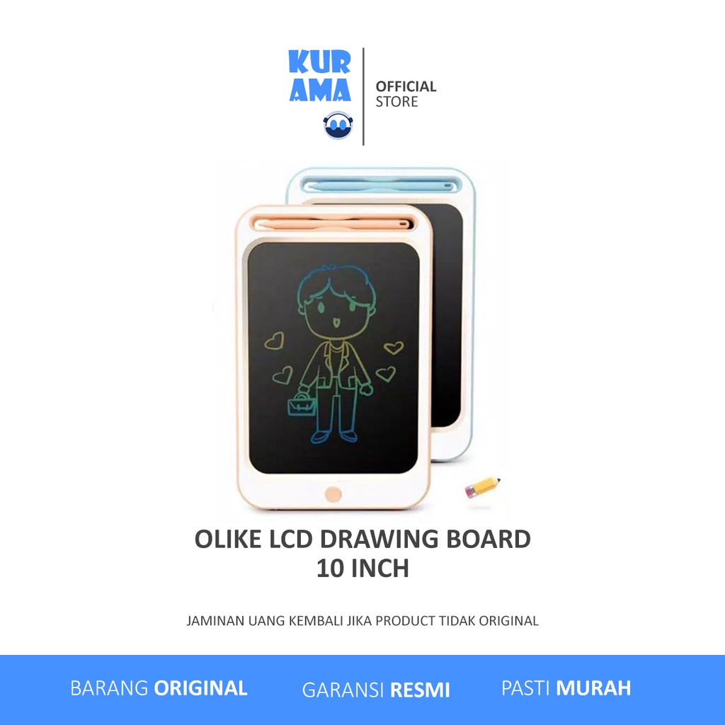 Jual OLIKE LCD DRAWING BOARD 10 INCH RESMI ORI / MENGGAMBAR / DRAWING ...