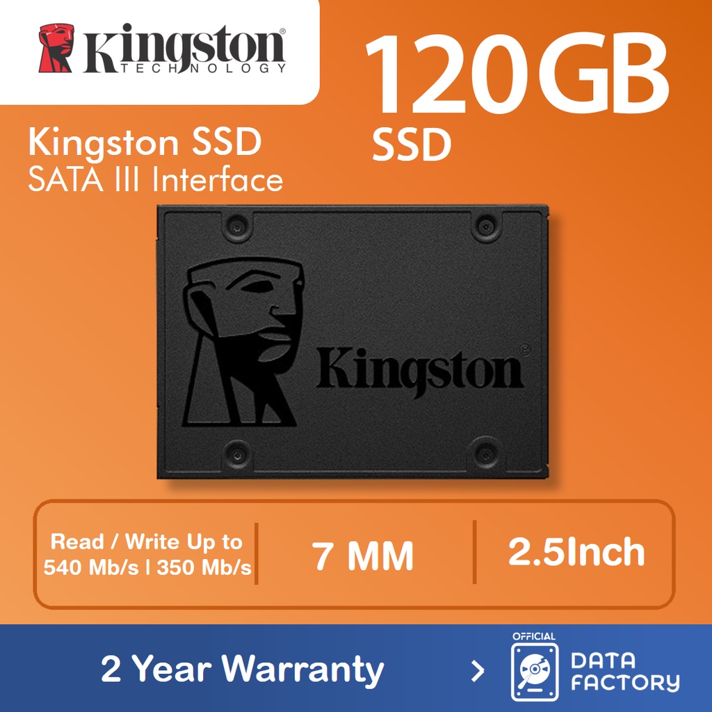 Jual SSD KINGSTON 120GB SATA3 SOLID STATE DISK BARU SSD 2.5" ORIGINAL ...